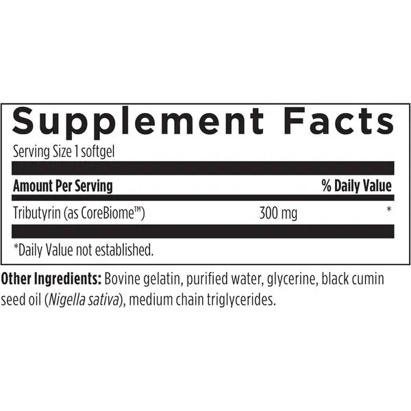 DESIGNS FOR HEALTH Tri-butyrin Supreme 60 Softgels