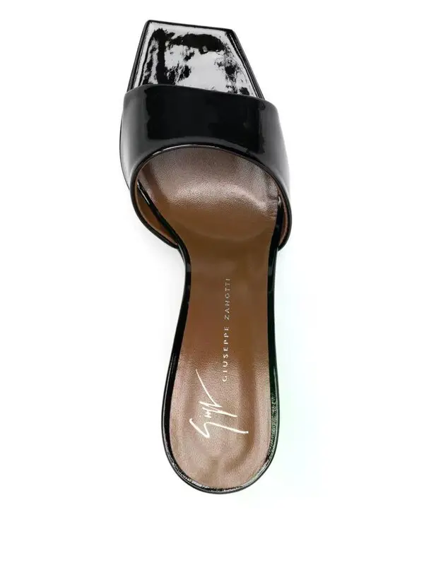 GIUSEPPE ZANOTTI Block-heel Square-toe Mules