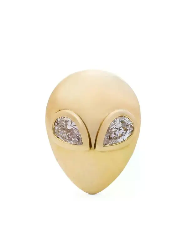 ALINA ABEGG 14k Yellow Alien Diamond Earrings - Gold
