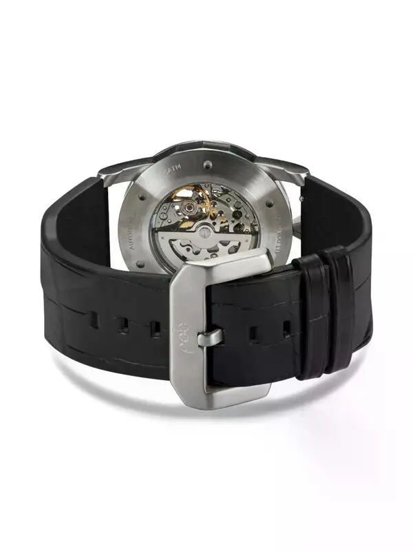 FOB PARIS Stainless Steel Automatic Skeleton Watch - Silver