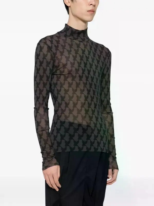 MASU Patterned Long-sleeve Top