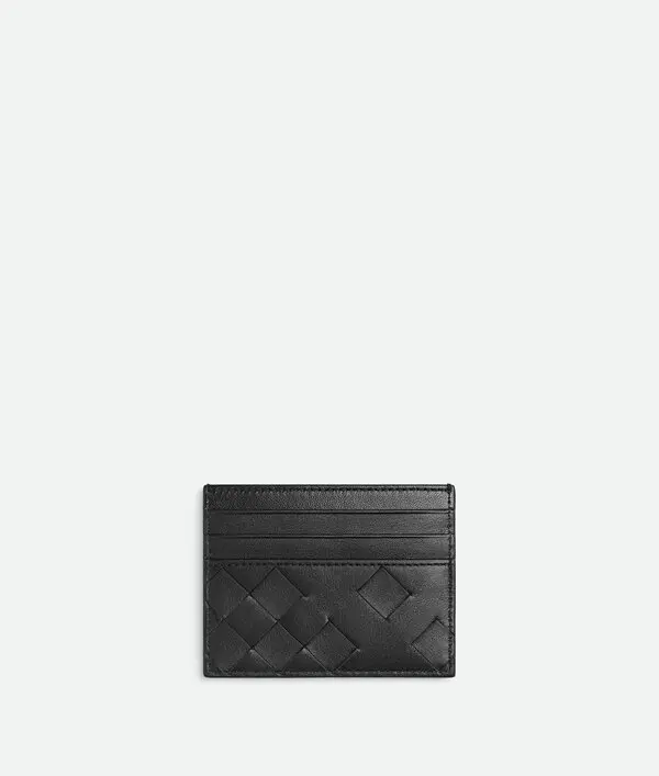 BOTTEGA  VENETA Intrecciato Credit Card Case - Black