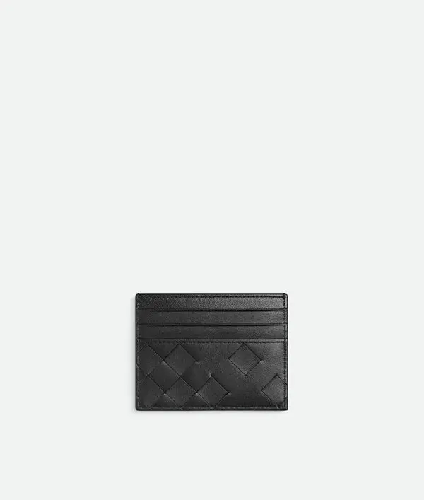 Bottega Veneta Intrecciato Credit Card Case - Black