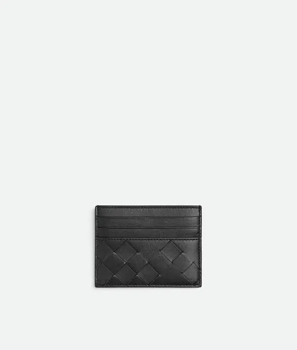 Bottega Veneta Intrecciato Credit Card Case - Black