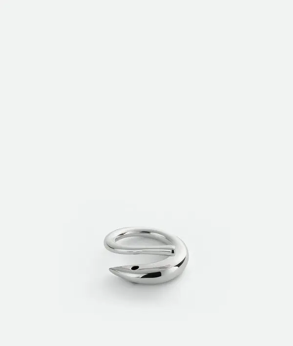Bottega Veneta Sardine Ring - Silver