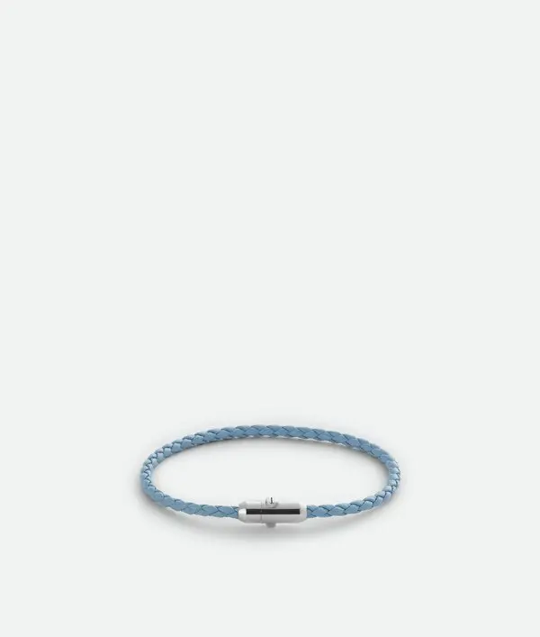BOTTEGA  VENETA Leather Bracelet - Ice