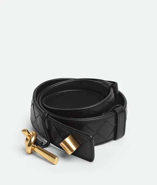 Bottega Veneta Andiamo Belt - Black