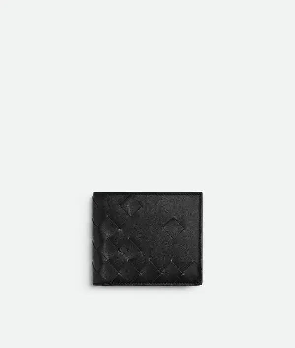 Bottega Veneta Intrecciato Bi-fold Wallet - Black