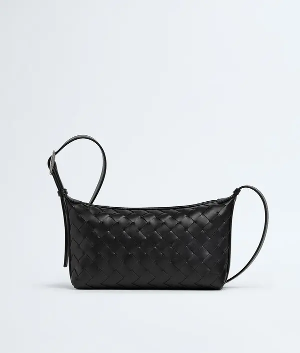 Bottega Veneta Intrecciato Calfskin Leather Phone Pouch - Black