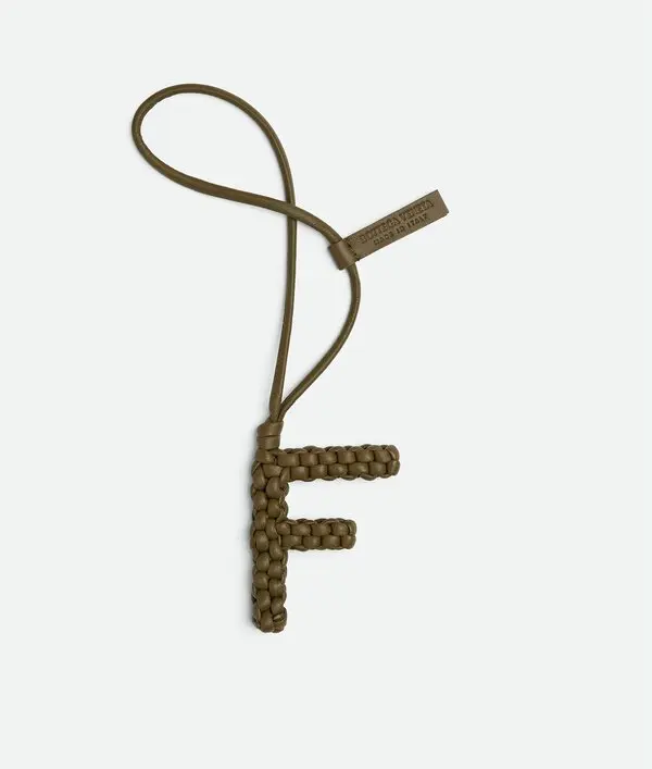 Bottega Veneta Letter F Charm - Mud