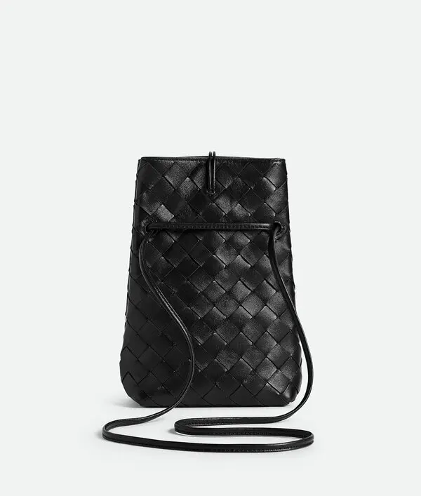 Bottega Veneta Andiamo Phone Pouch - Black
