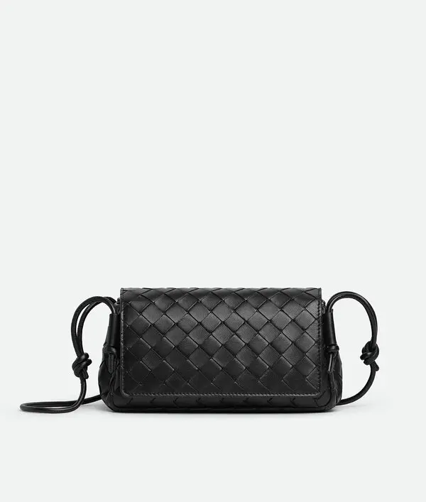 Bottega Veneta Intrecciato Nappa Leather Pouch - Black