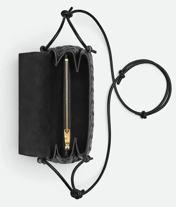 Bottega Veneta Intrecciato Nappa Leather Pouch - Black