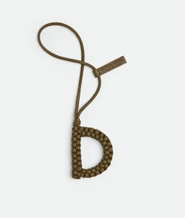 Bottega Veneta Letter D Charm - Mud