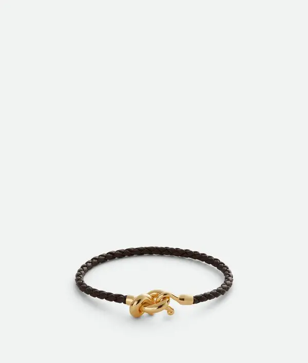 BOTTEGA  VENETA Leather Knot Bracelet - Fondant