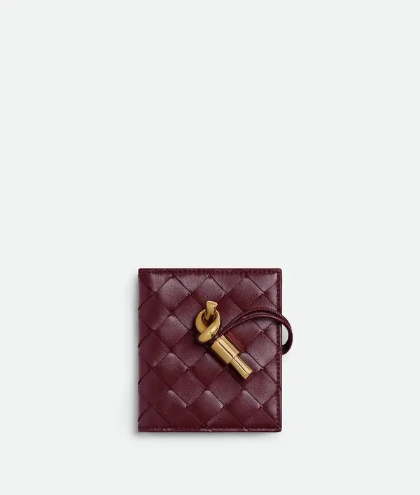 BOTTEGA  VENETA Andiamo Flap Card Case - Barolo