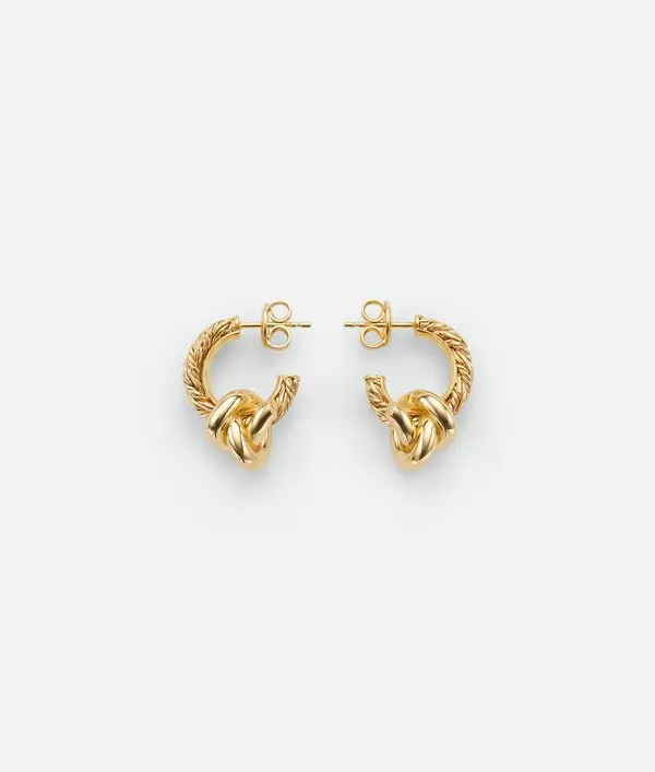 Bottega Veneta Knot Earrings - Yellow Gold