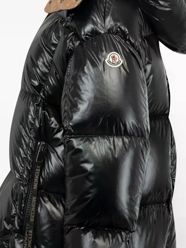 Moncler Parana Quilted Hooded Jacket - Black
