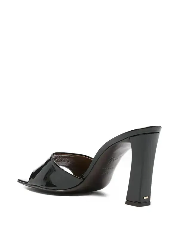 GIUSEPPE ZANOTTI Block-heel Square-toe Mules