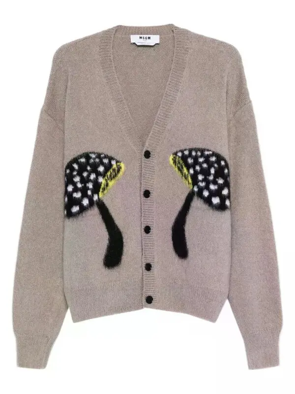 MSGM Mushroom-embellished Cardigan