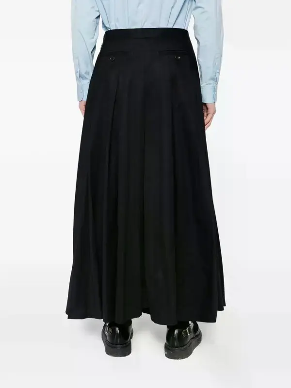 UNDERCOVERISM Pleated Cotton Skirt