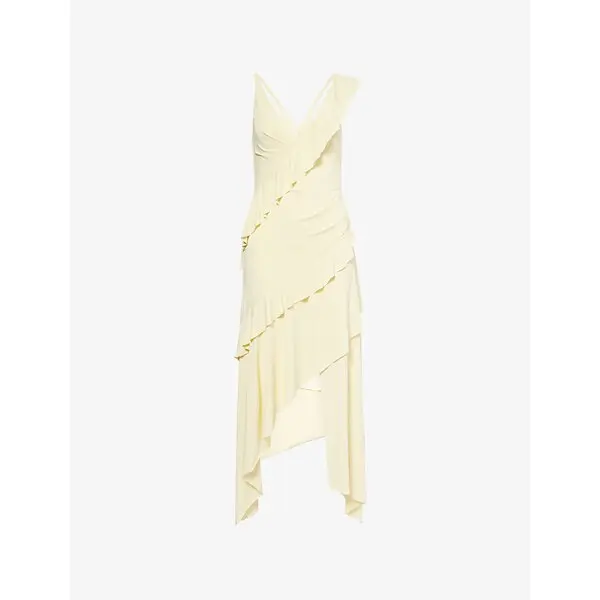 Bec & Bridge Marnie Asymmetric Midi Dress In Butter - 69% Off | Editorialist
