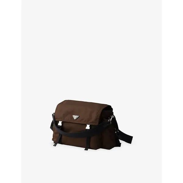 Prada Re-nylon Woven Bag - Brown