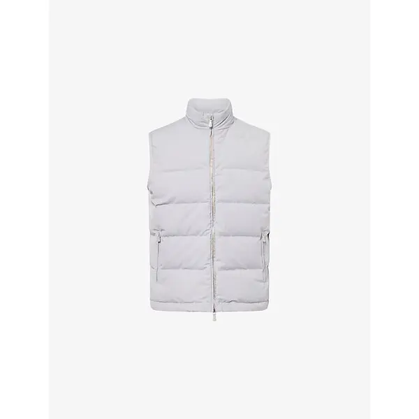 Eleventy High-neck Shell-down Puffer Gilet