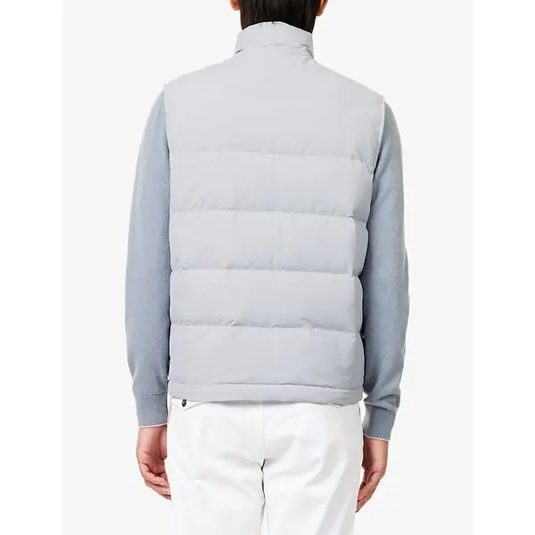 Eleventy High-neck Shell-down Puffer Gilet