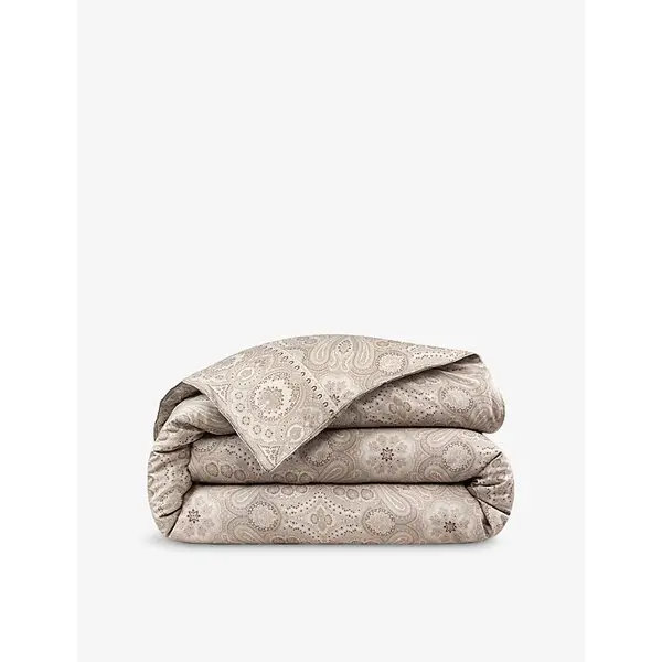 Ralph Lauren Beaumont Cotton-sateen Duvet Cover - Stone