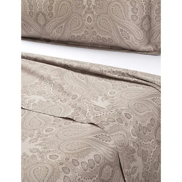 Ralph Lauren Beaumont Cotton-sateen Flat Sheet - Stone