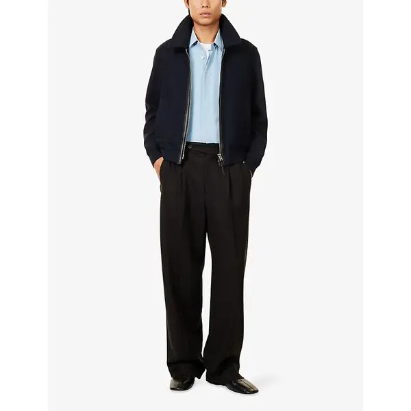 TOM FORD Pointed-collar Twill Wool Jacket