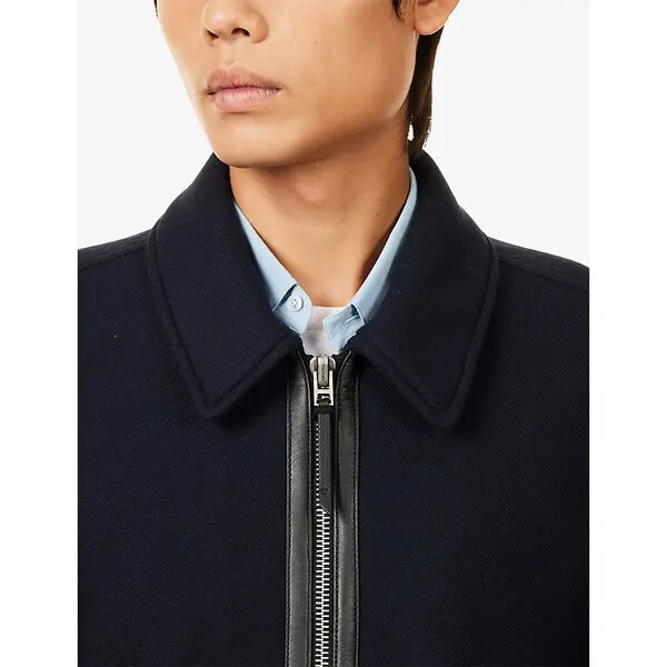 TOM FORD Pointed-collar Twill Wool Jacket