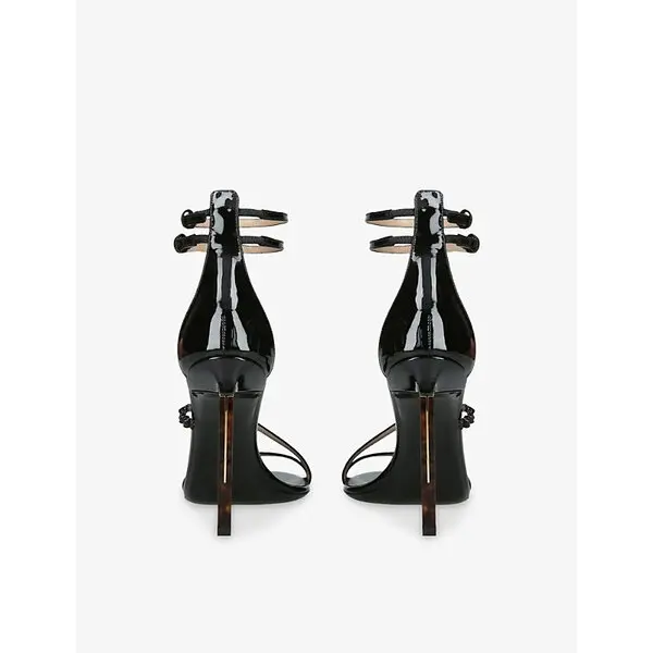 TOM FORD Double-ankle Strap Patent Leather Heeled Sandals