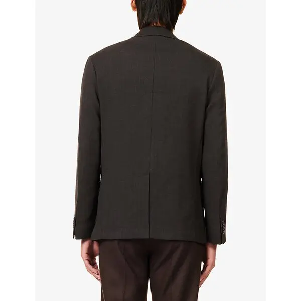Sunspel Textured Wool Blend Blazer