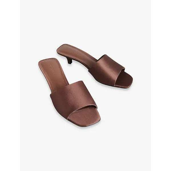 Whistles Satin Heeled Mules