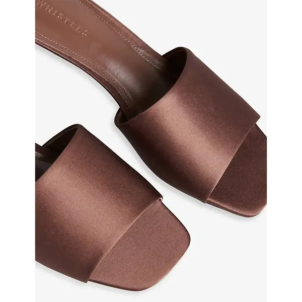 Whistles Satin Heeled Mules
