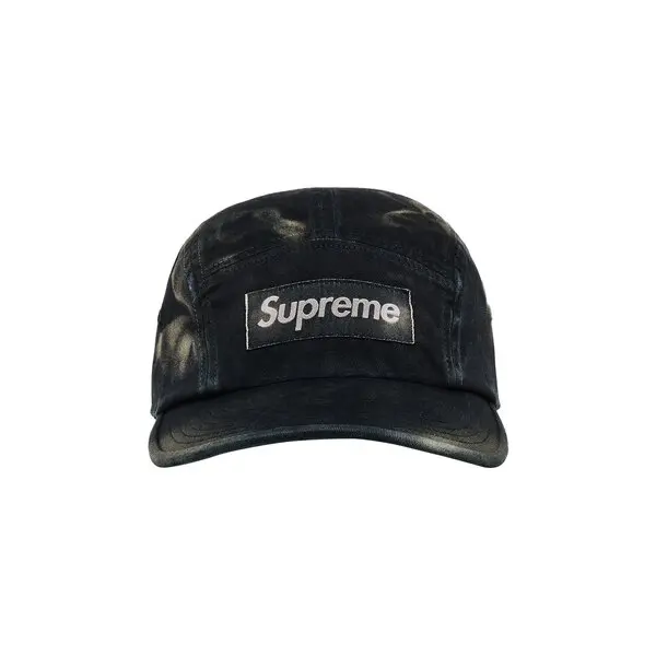 Supreme Overdyed Camp Cap - Black