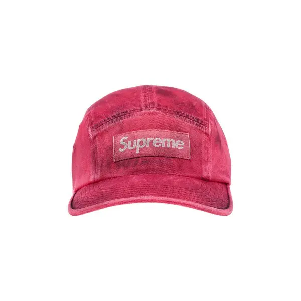 Supreme Overdyed Camp Cap - Red | Editorialist