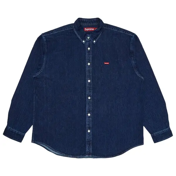 Supreme Small Box Denim Shirt - Blue