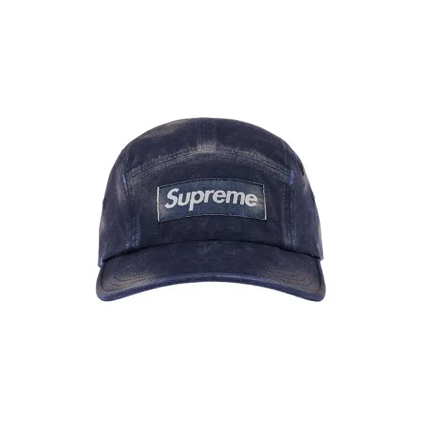 Supreme Overdyed Camp Cap - Blue