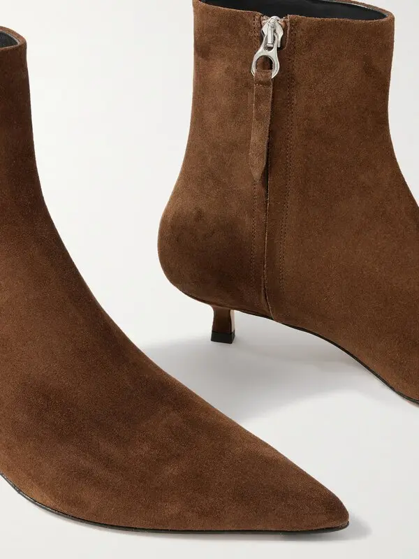 AeydĒ Sofie Suede Ankle Boots - Brown