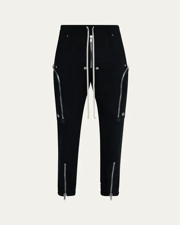 Rick Owens Zipped Wool Drawstring Pants