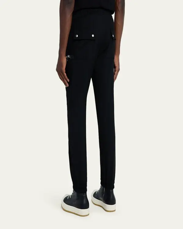 Rick Owens Zipped Wool Drawstring Pants
