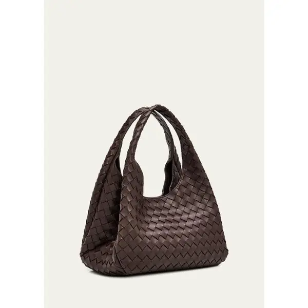 Bottega Veneta Campana Small Leather Shoulder Bag - Midnight