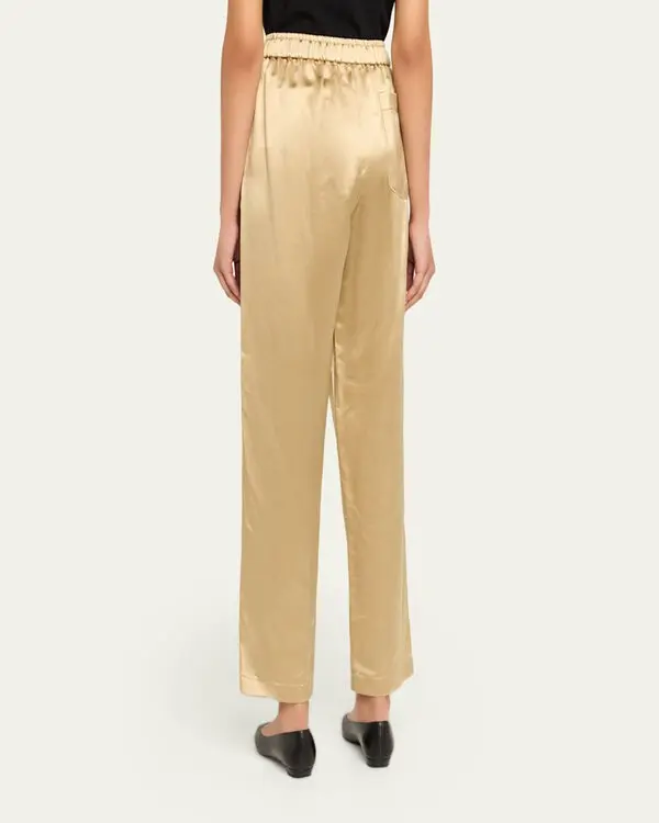 Giorgio Armani Relaxed-leg Silk Trousers