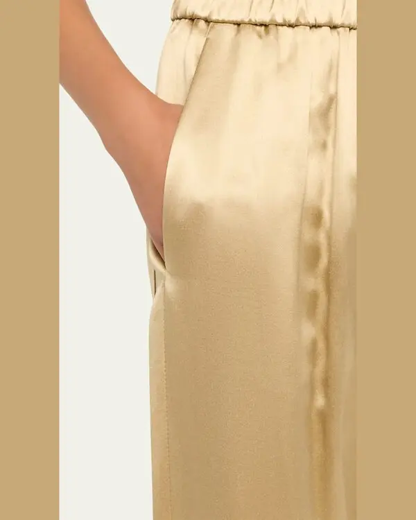 Giorgio Armani Relaxed-leg Silk Trousers