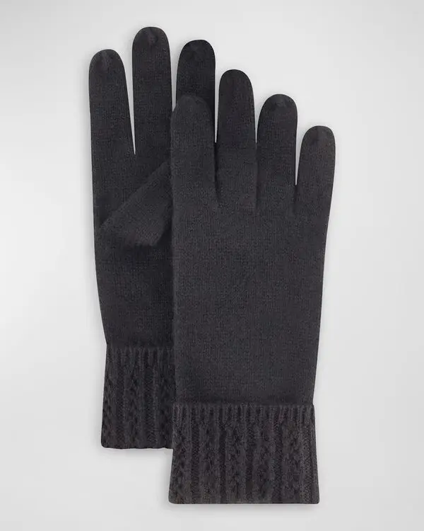 Gorski Cashmere Gloves - Black