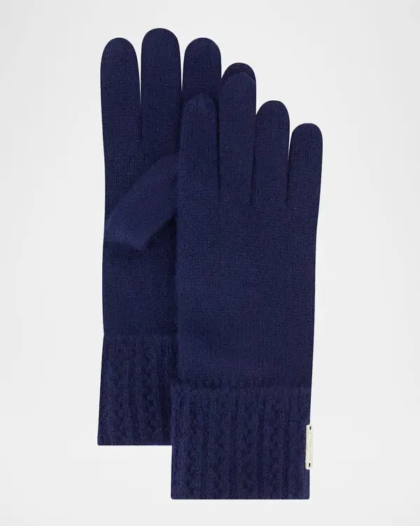 Gorski Cashmere Gloves - Navy