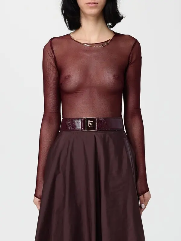 Elisabetta Franchi Top - Burgundy